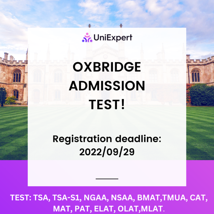 Oxbridge testų registracijos datos!. :: UniExpert.lt